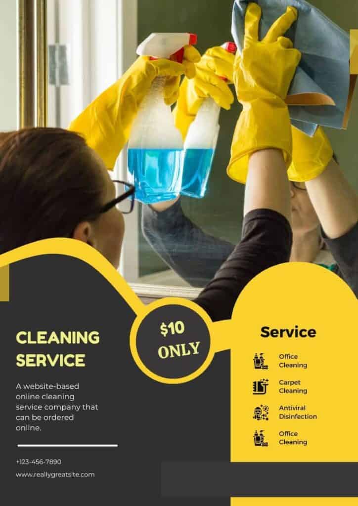 This Is What to Put On A Cleaning Service Flyer (7 examples)
