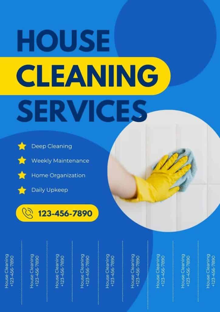 This Is What to Put On A Cleaning Service Flyer (7 examples)